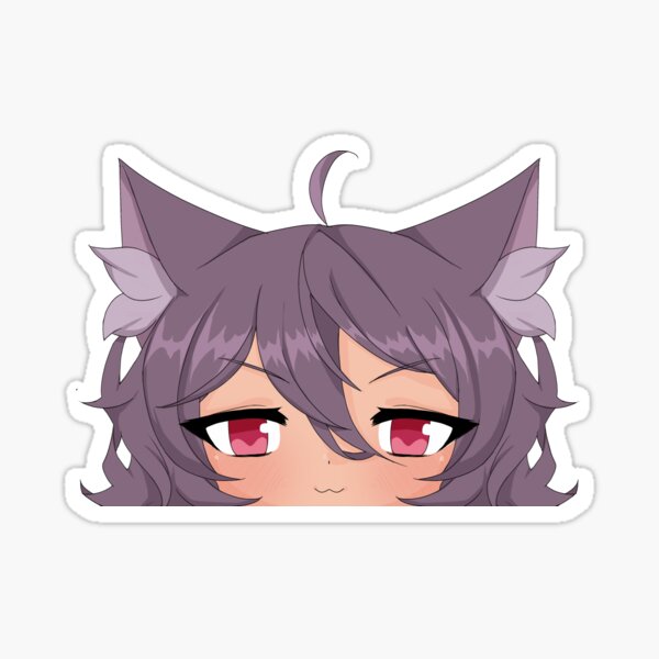 Cute Anime Cat Girl Uwu Sticker For Sale By Eccopia Redbubble