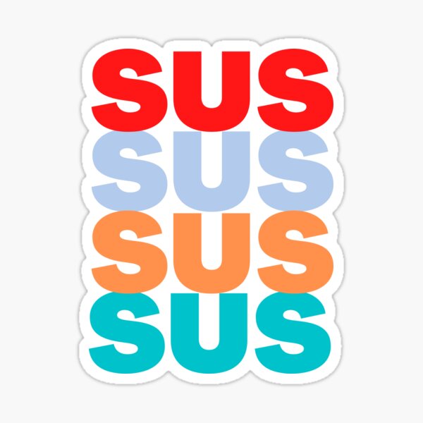 " youre sus" Sticker for Sale by Winner-Store | Redbubble