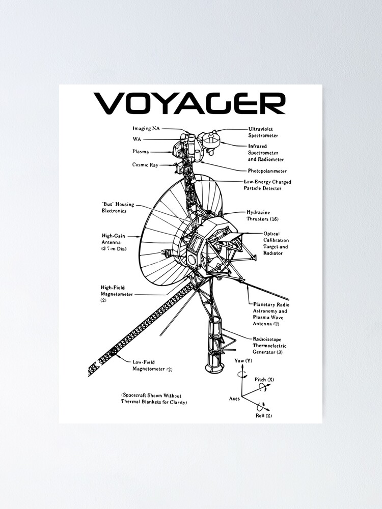 "Voyager Program - Black Ink" Poster for Sale by Djidiouf | Redbubble