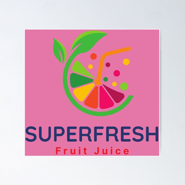 "SuperFresh Fruit Juice Logo" Poster for Sale by DisneyLegend724 ...
