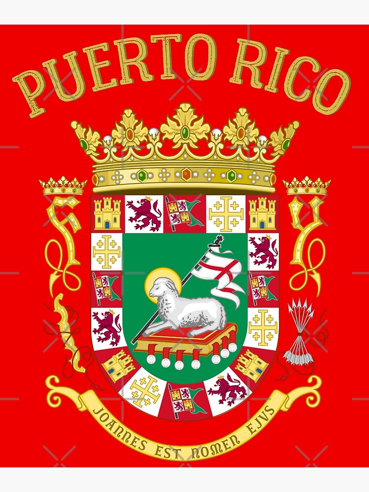 "Puerto Rico Coat of Arms" Poster for Sale by FedSherDesign | Redbubble