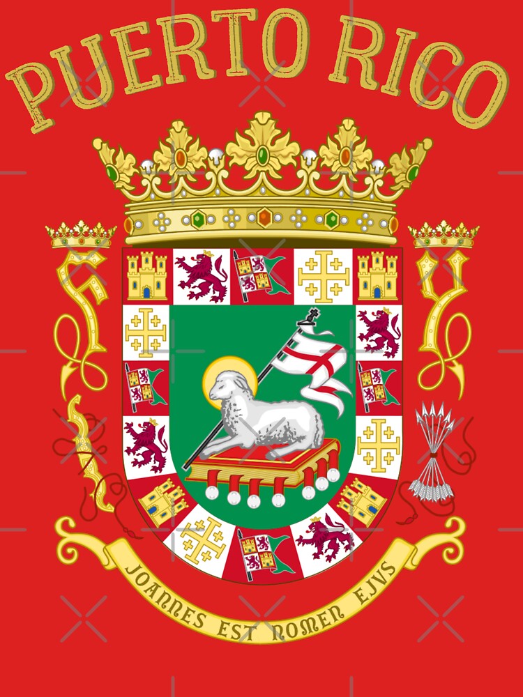 "Puerto Rico Coat of Arms" T-shirt for Sale by FedSherDesign ...