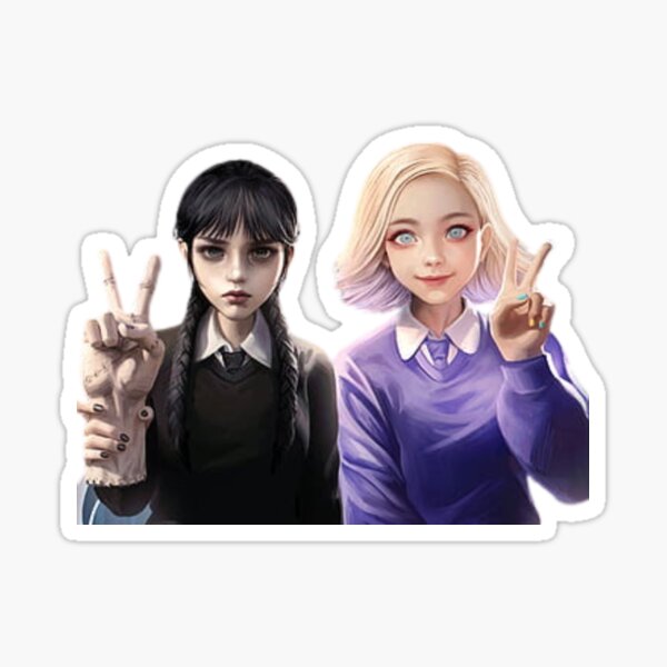 "wednesday&thing" Sticker for Sale by TISS4 | Redbubble