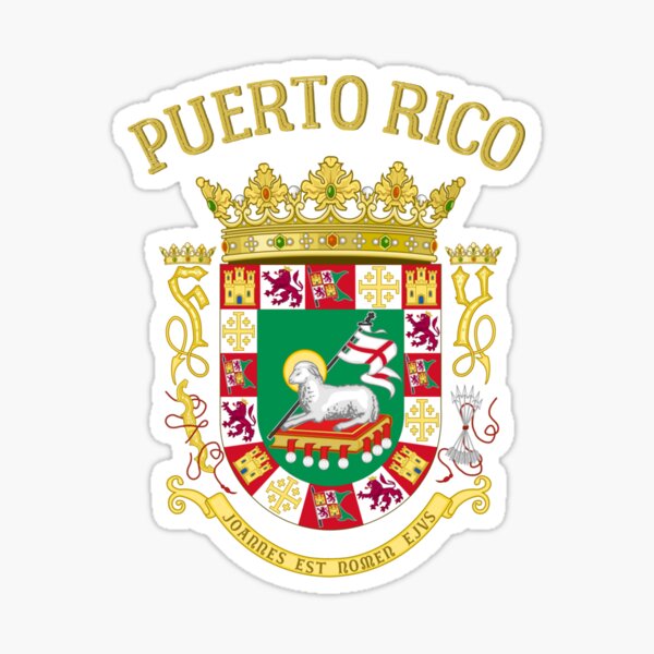 "Puerto Rico Coat of Arms" Sticker for Sale by FedSherDesign | Redbubble