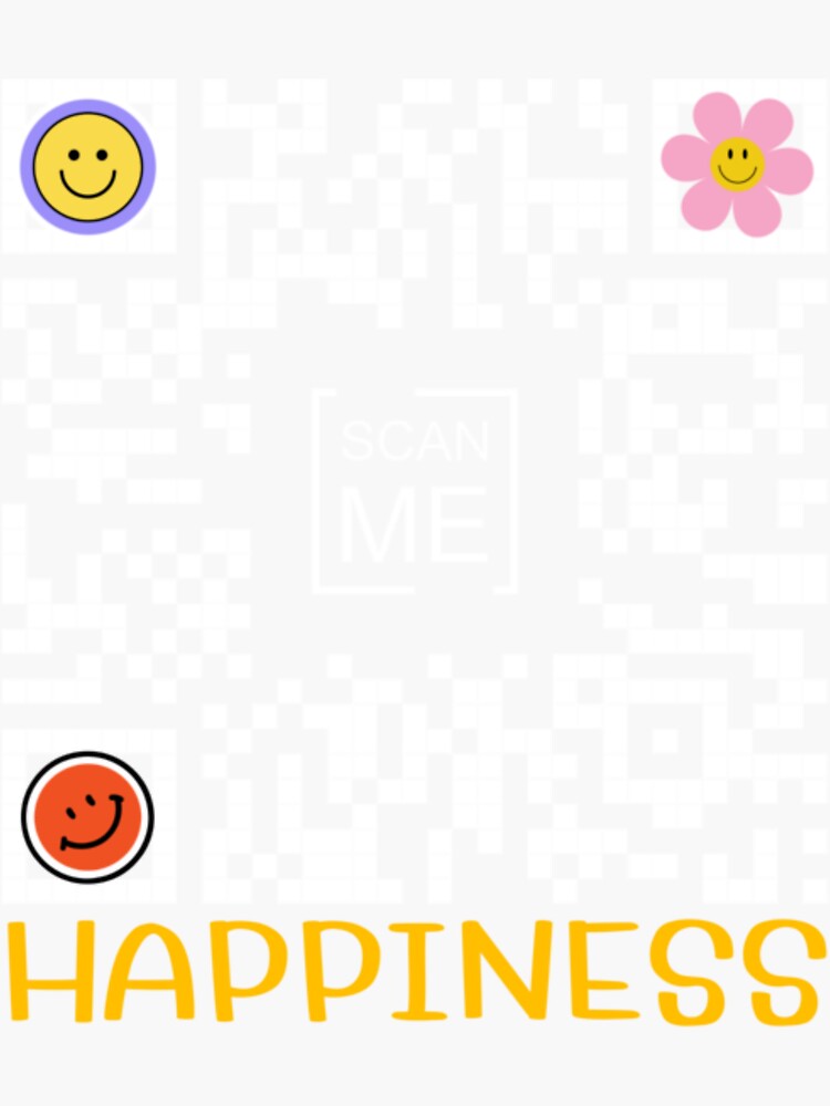 "Happiness qr code " Sticker for Sale by beautifulwise12 | Redbubble