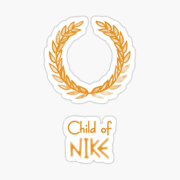 "Child of Goddess Nike – Percy Jackson inspired design " Sticker for ...