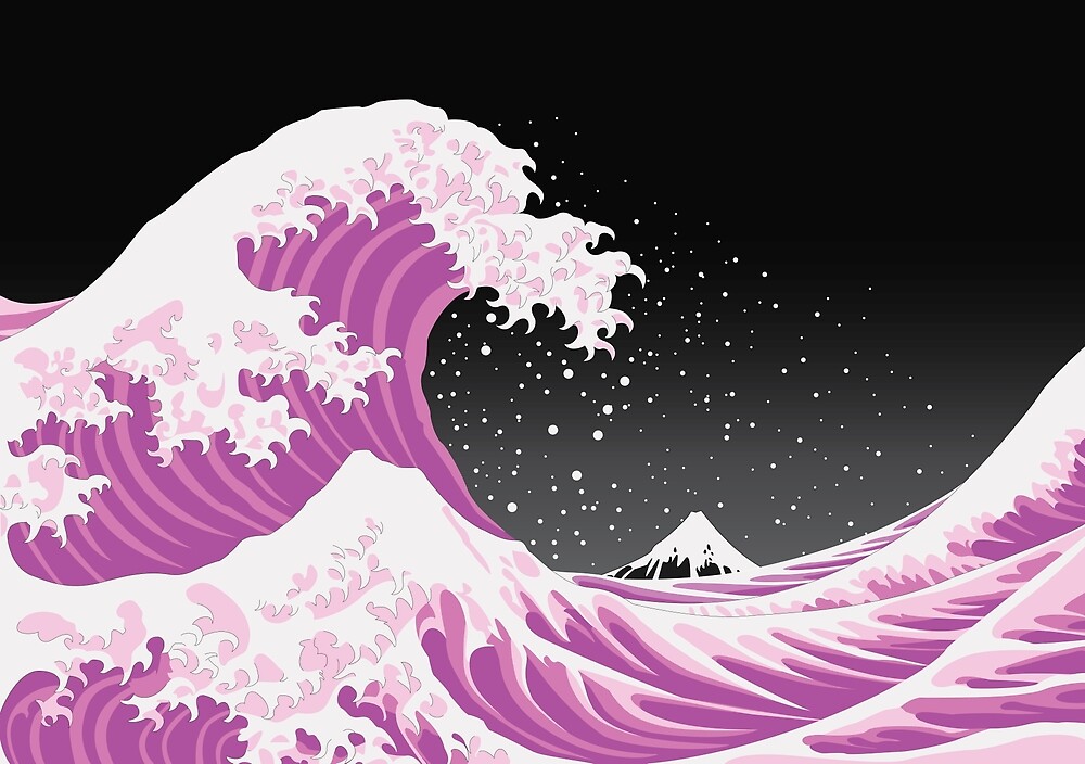 "The Pink Wave" by CarrDesigns | Redbubble