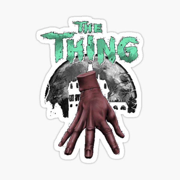 "The Thing Wednesday addams " Sticker for Sale by jastybarron1 | Redbubble