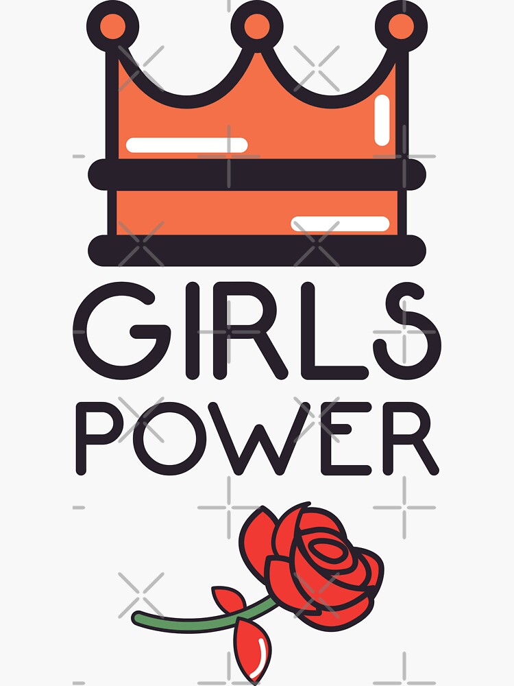 "Girl Power: Empowered and Unstoppable" Sticker for Sale by Alihassan ...