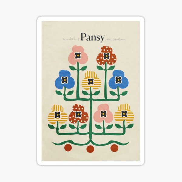 "Pansy 2022" Sticker for Sale by Jake-Allen | Redbubble