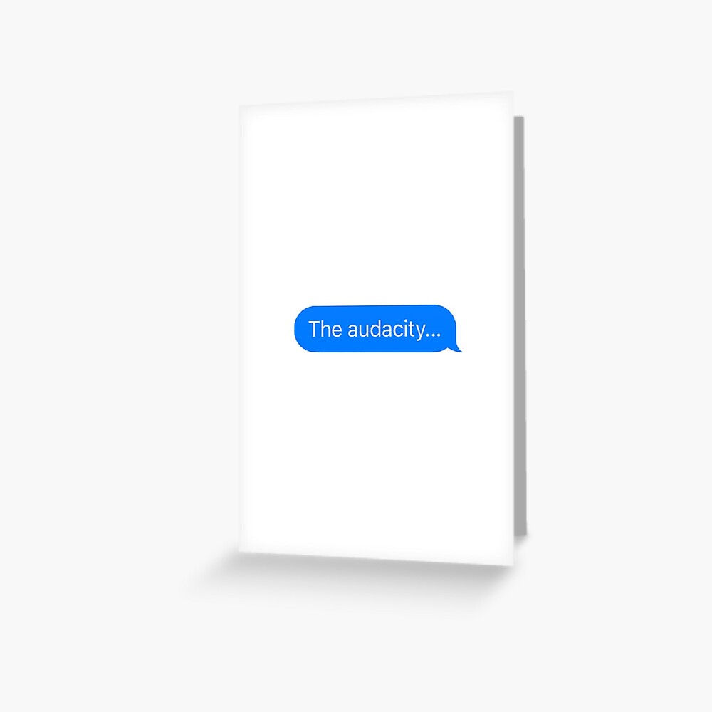 "The Audacity" Sticker for Sale by TAYLOR ROVIN | Redbubble