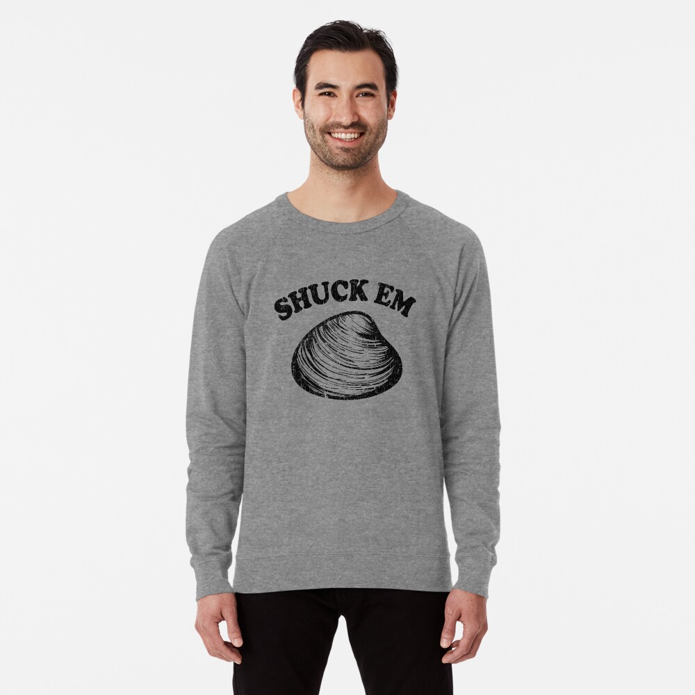 "Shuck Em Clams Quahog Shellfish Shucking Digging Raking Shirt " Art ...