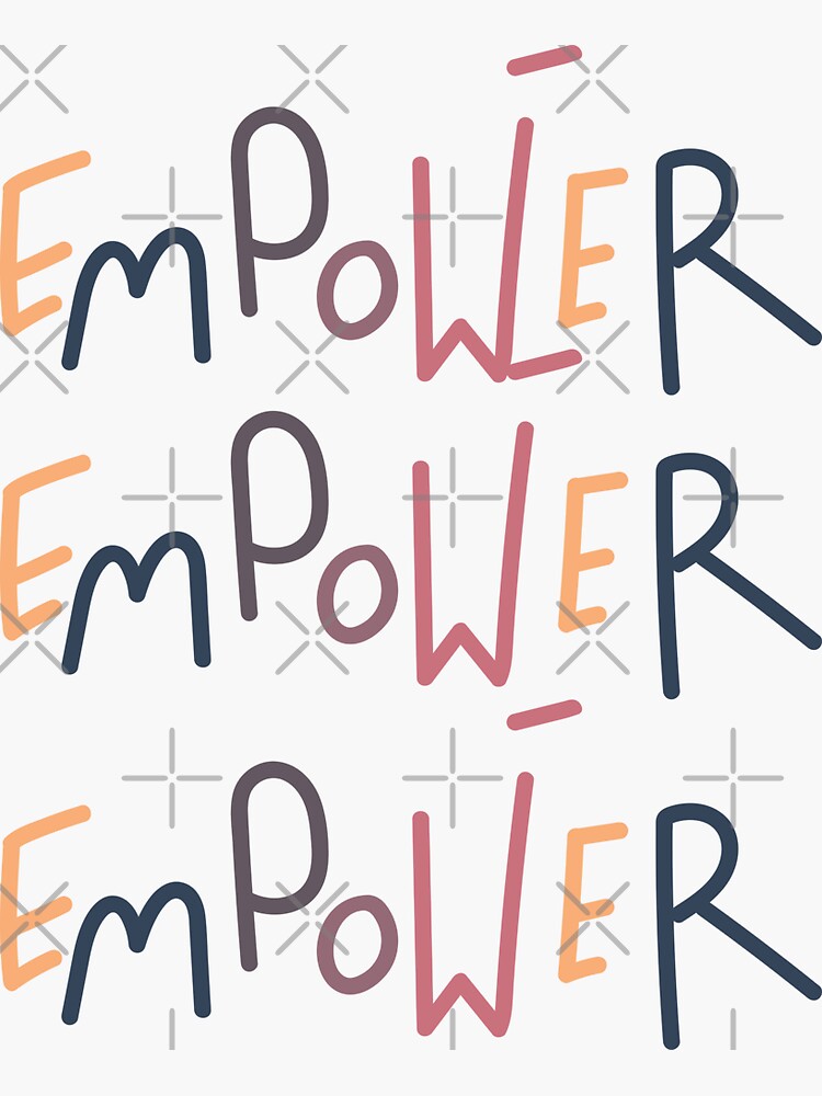"Girl Power: Empowered and Unstoppable" Sticker for Sale by Alihassan ...