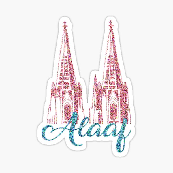 "Cologne Cathedral Confetti Carnival Costume Kölle Alaaf" Sticker for ...