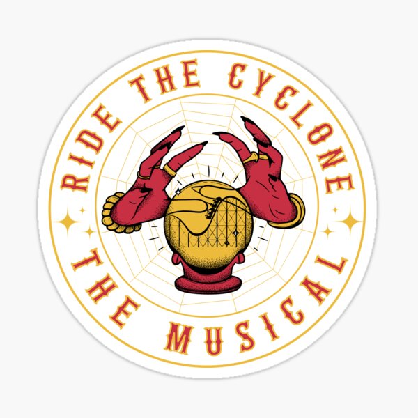 "Ride the Cyclone" Sticker for Sale by Thunderpawsed | Redbubble