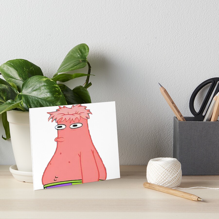 "Patrick Star Head Ripped Off" Art Board Print for Sale by ...