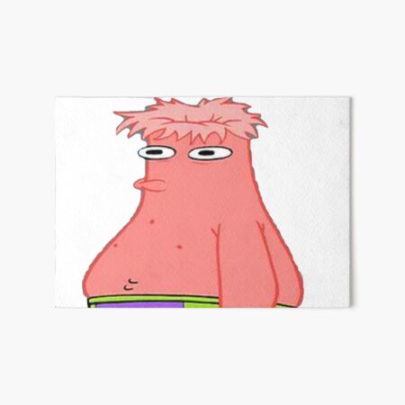 "Patrick Star Head Ripped Off" Art Board Print for Sale by ...