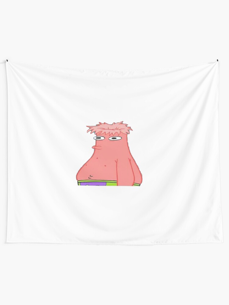 "Patrick Star Head Ripped Off" Tapestry by marcoriccione | Redbubble
