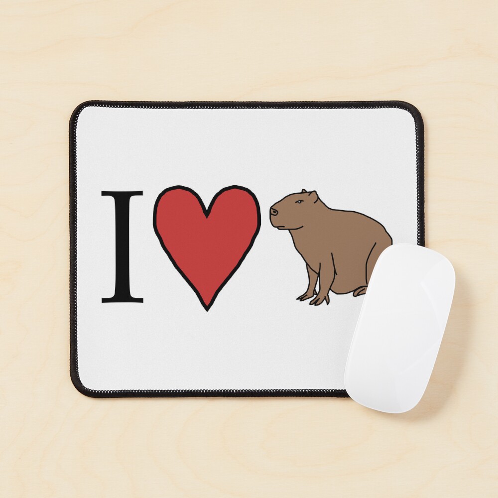 "I Love Capybaras Graphic" Sticker for Sale by ellenhenry | Redbubble