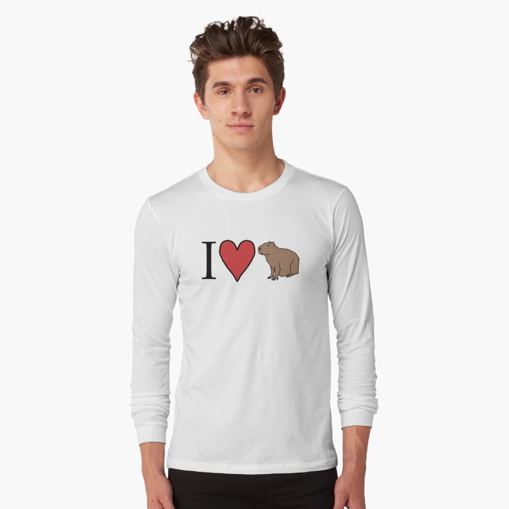 "I Love Capybaras Graphic" Sticker for Sale by ellenhenry | Redbubble