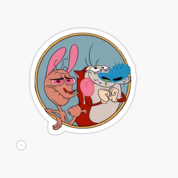 "Ren & Stimpy" Sticker by Nawf | Redbubble