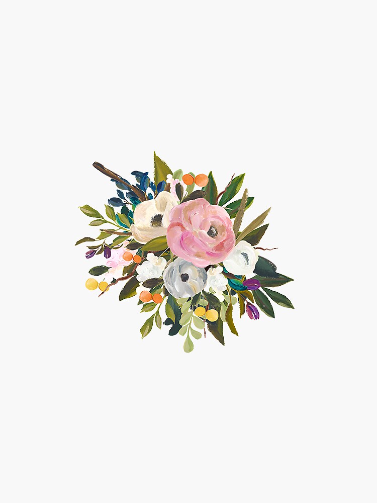 "small flowers" Sticker for Sale by elisefc | Redbubble