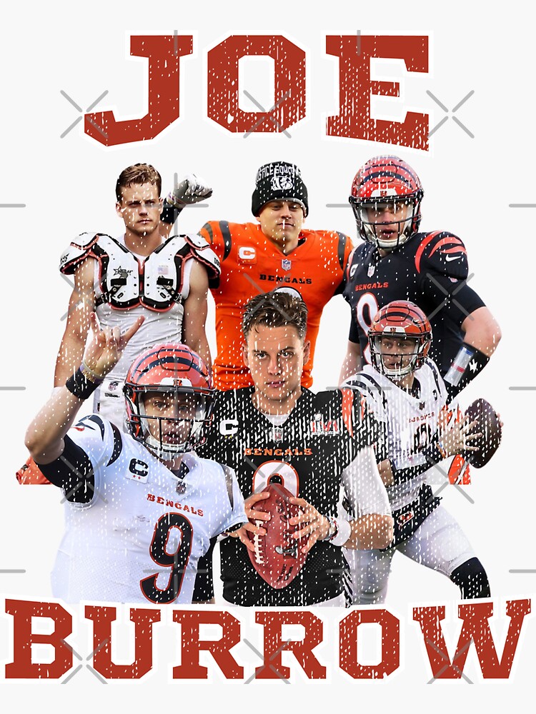 "Joe Burrow JB9" Sticker for Sale by GEAR--X | Redbubble
