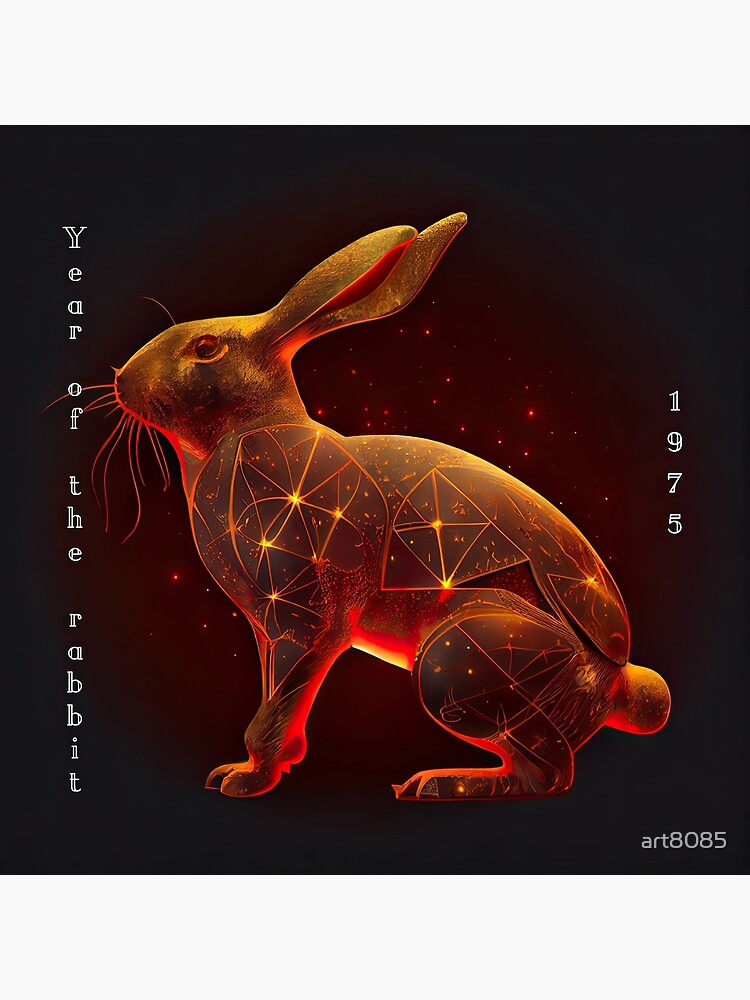 "Year of the Rabbit 1975 red galaxy " Poster for Sale by art8085 ...
