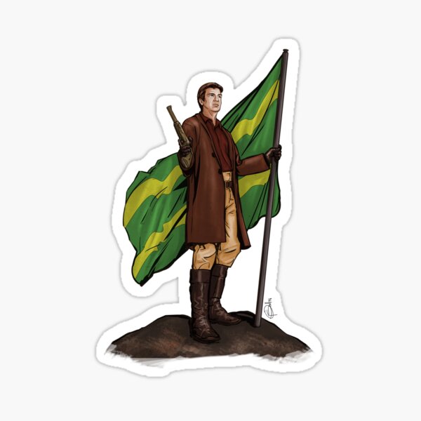 "Captain Mal" Sticker by supersiblings | Redbubble