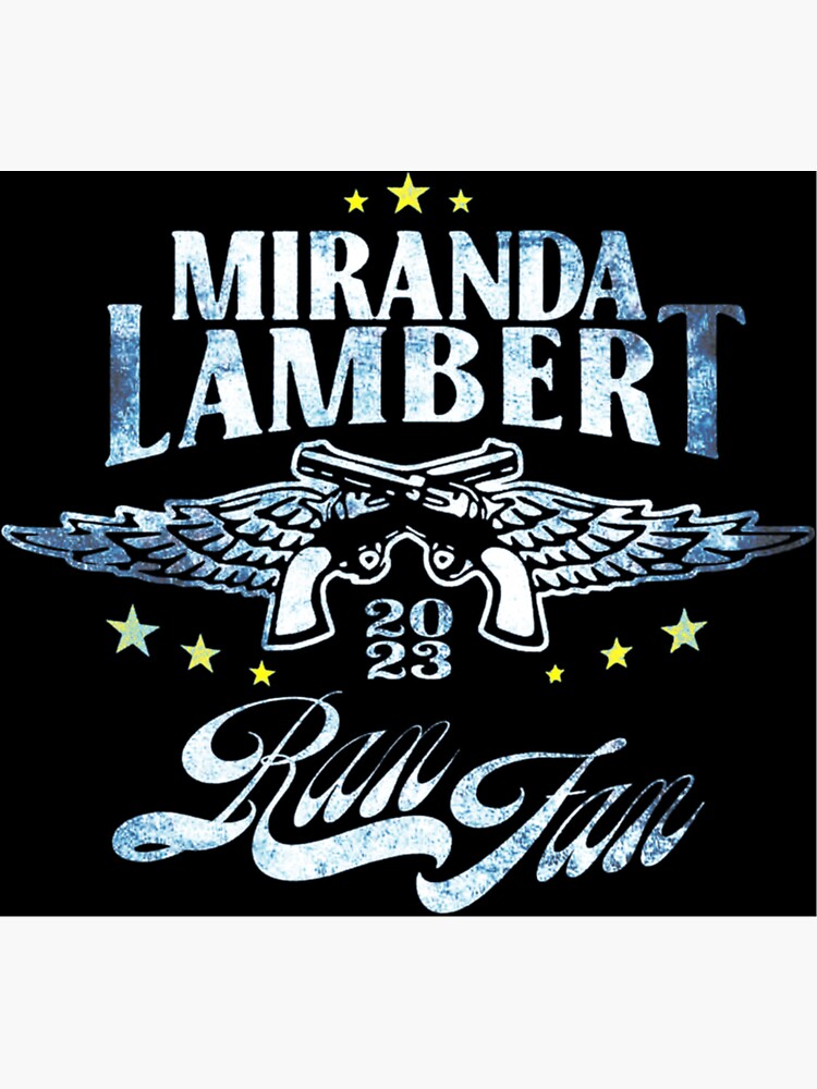 "miranda ran fans tour 2023 " Sticker for Sale by AlexanderLasett ...