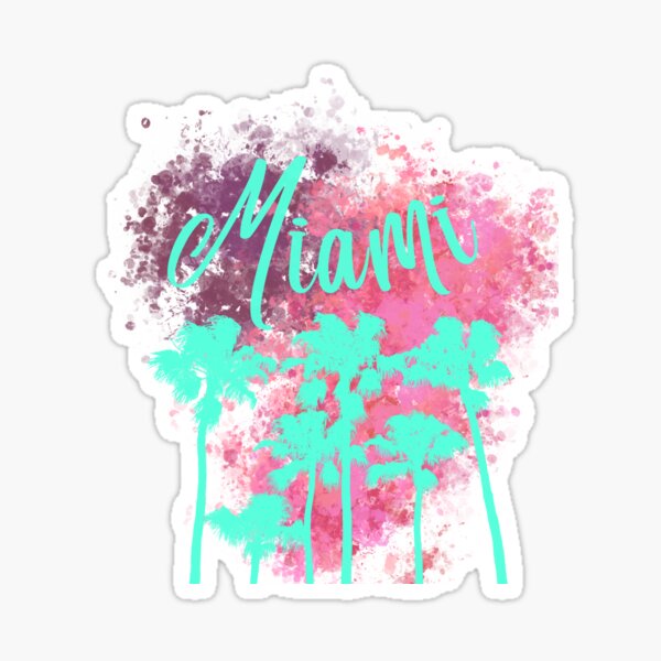 "Miami Vice Florida Retro 80s" Sticker for Sale by burntblanc92 | Redbubble