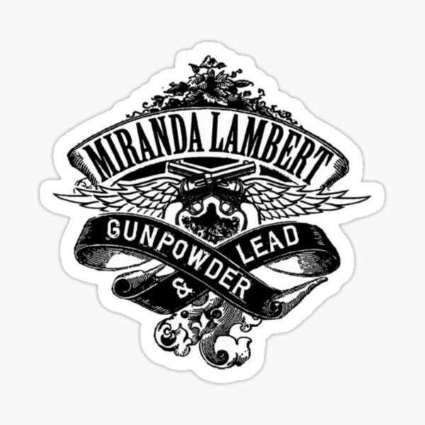 "Miranda Lambert logo " Sticker for Sale by AlexanderLasett | Redbubble