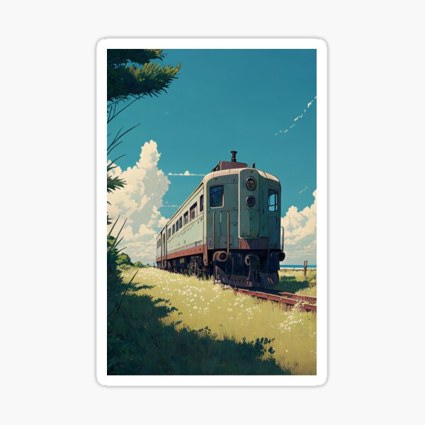 "Old Japanese train" Sticker for Sale by Macer | Redbubble