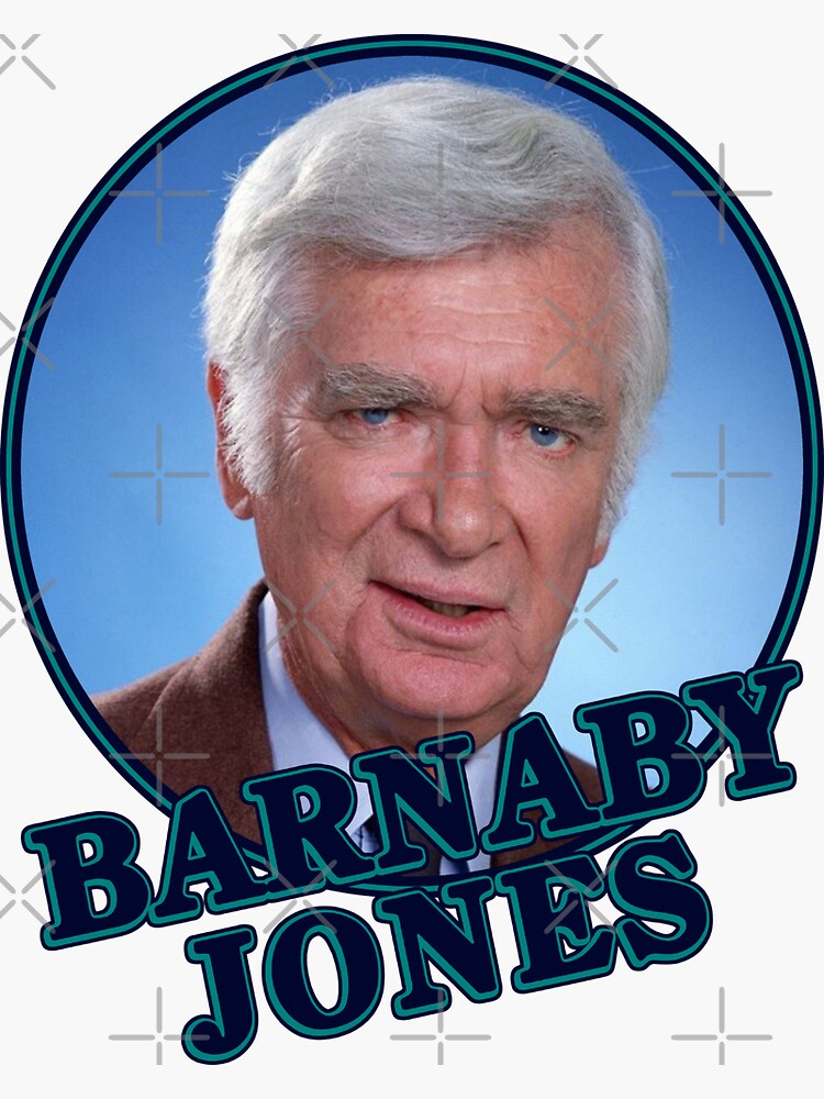 "Barnaby Jones Television Series Logo" Sticker for Sale by Pop-Pop-P ...
