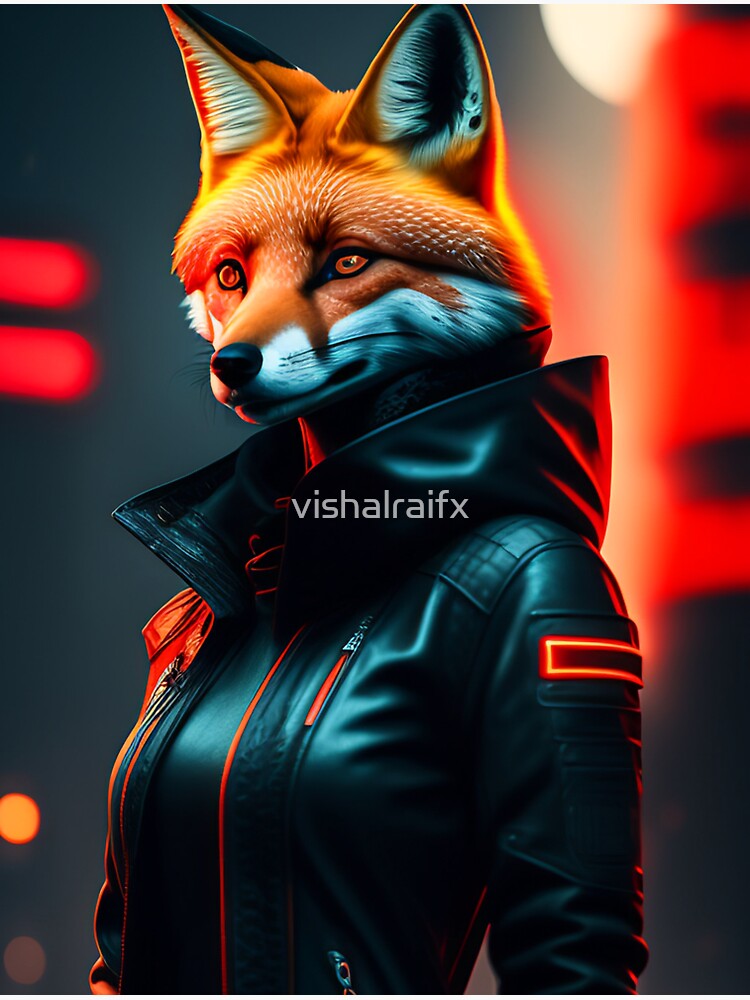 "Sci fi fox character in cyber city and future female warrior 2 ...
