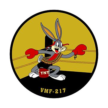 "USMC - VMF-217 - Marine Fighter Squadron 217 - Clean Style" Sticker ...
