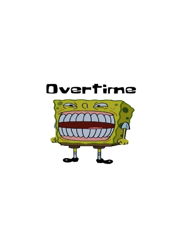 "Spongebob Overtime" iPhone Case for Sale by marcoriccione | Redbubble