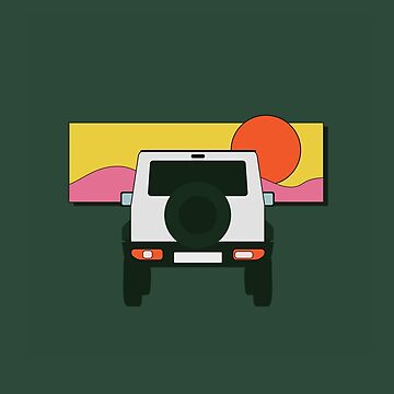 "Superior White Suzuki Jimny - Into The Sunset" Bucket Hat for Sale by ...