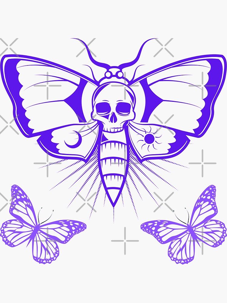 "Skull Fly" Sticker for Sale by Simo0455 | Redbubble