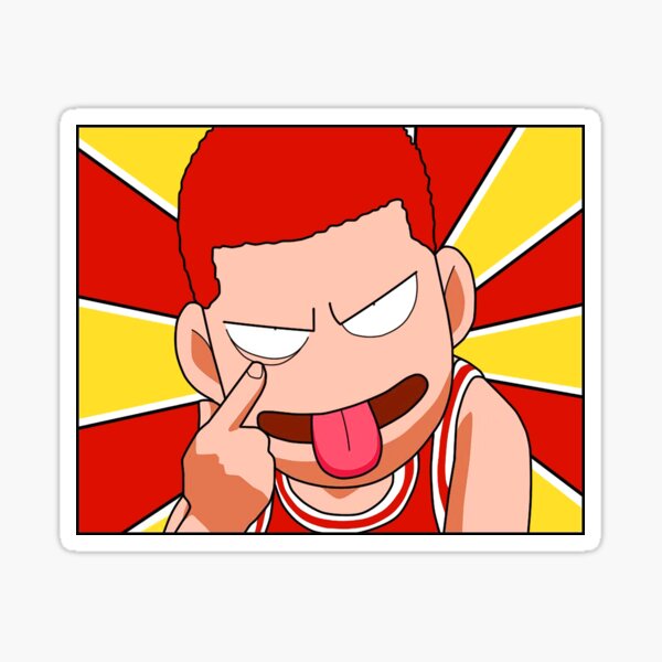 "The first slam dunk" Sticker for Sale by Paul-Richarson | Redbubble