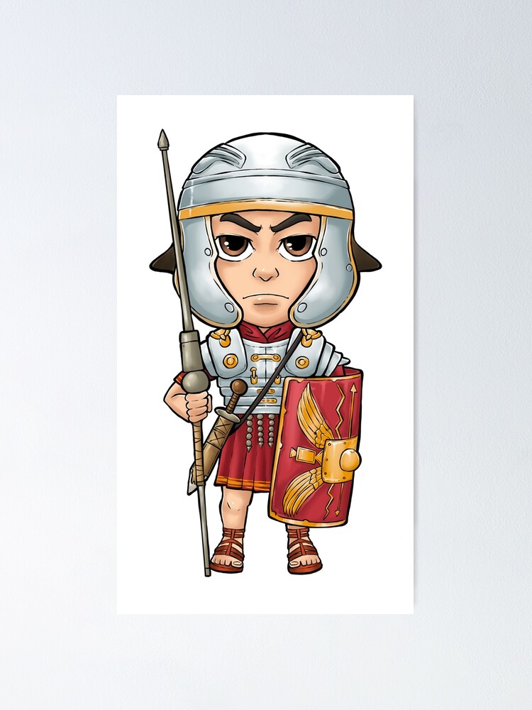 "Roman Empire Legionary Infantry Soldier Warrior - History SPQR" Poster ...