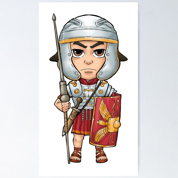 "Roman Empire Legionary Infantry Soldier Warrior - History SPQR" Poster ...