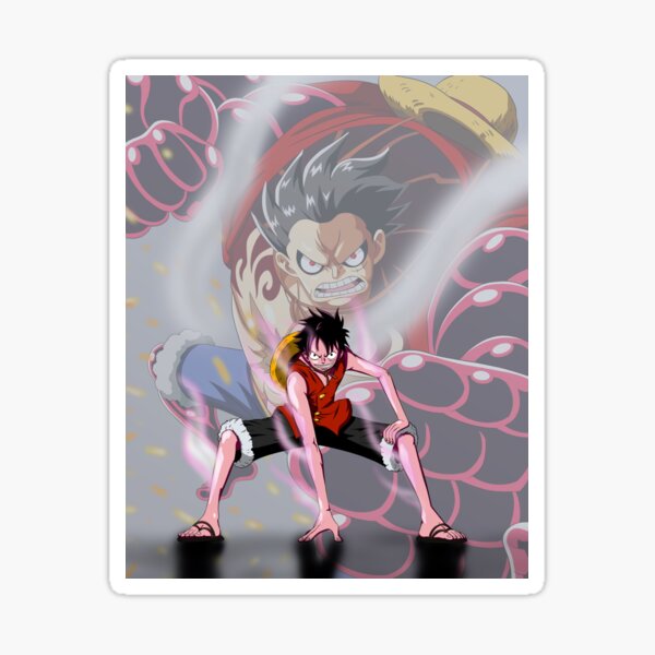 "One Piece Luffy Gear 2 & Gear 4" Sticker for Sale by Artsbykk | Redbubble