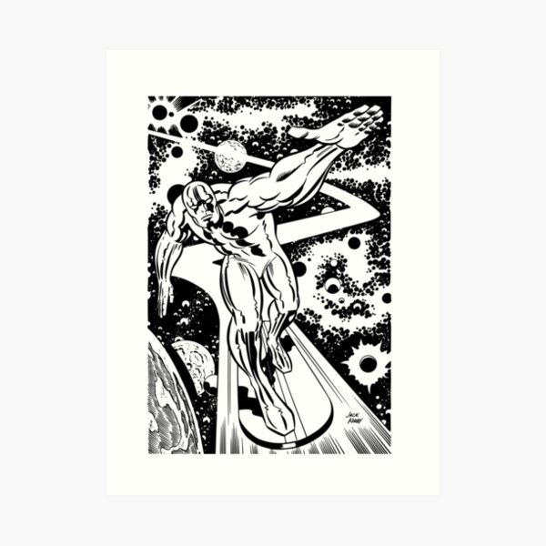 "SILVER SURFER" Art Print by retrolaser | Redbubble