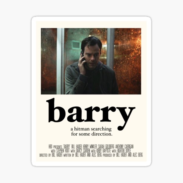 "BARRY Indie Movie Style Minimalist " Sticker for Sale by BuildBob ...