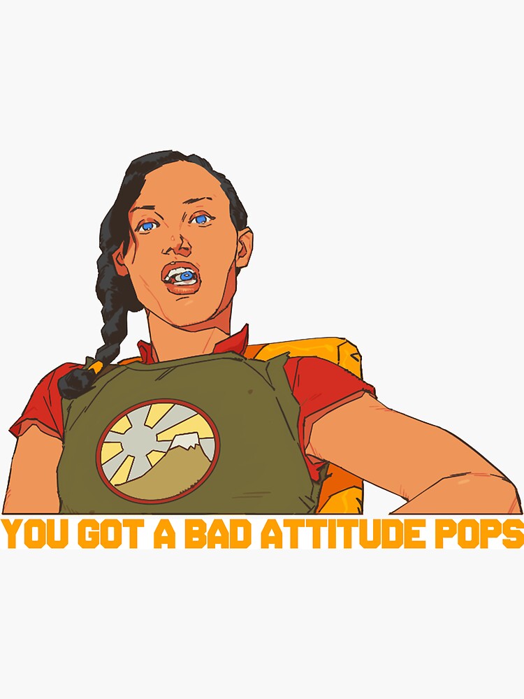 "Bad Attitude" Sticker for Sale by CalumAWatt | Redbubble