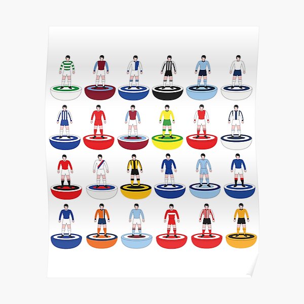 "Subbuteo Teams" Poster for Sale by Beamalevichs | Redbubble