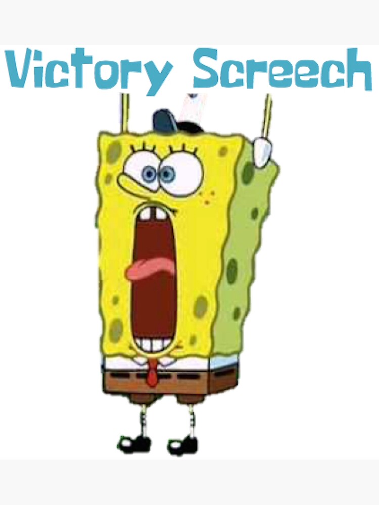 "Spongebob Victory Screech" Framed Art Print by marcoriccione | Redbubble