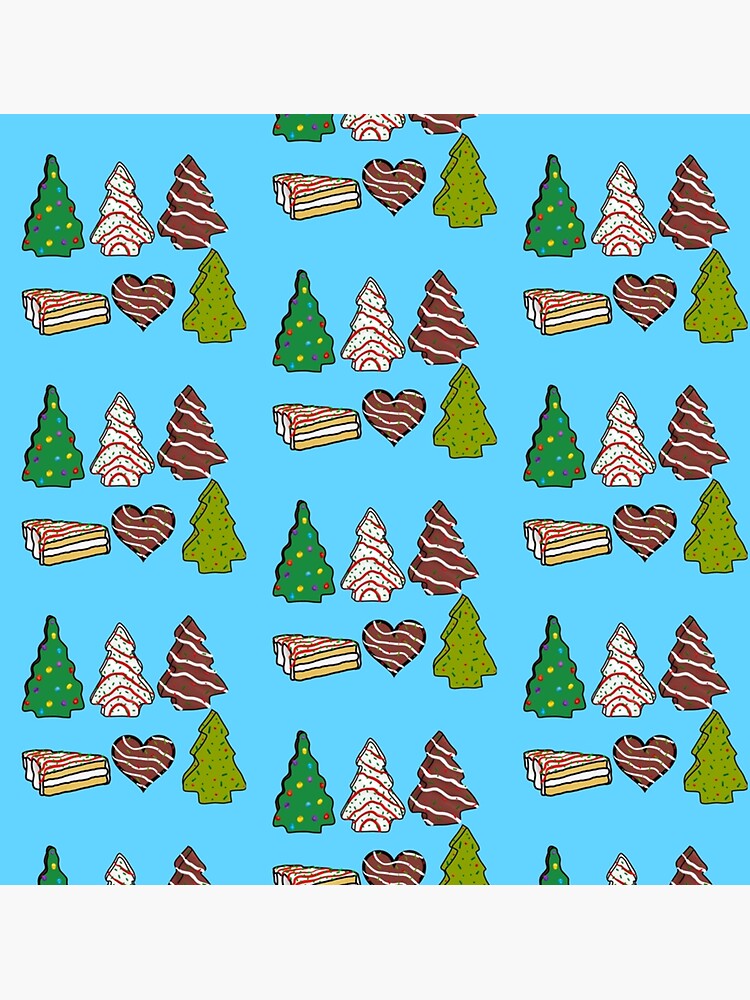 "little Debbie Christmas tree cake, brownie tree, little" Sticker for ...