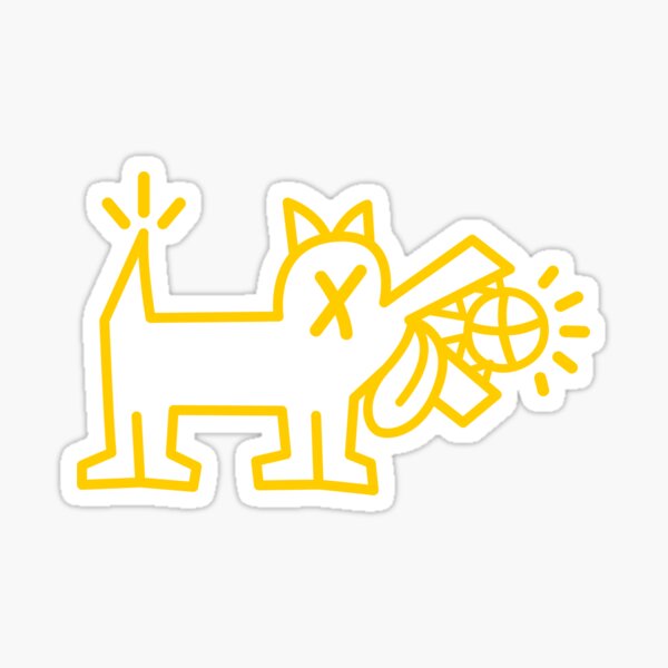 "Play with Me (Yellow Line)" Sticker for Sale by bitpopart | Redbubble